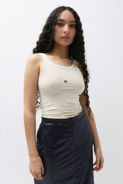 Baserange ~ Undyed Heart Tank | MAIMOUN